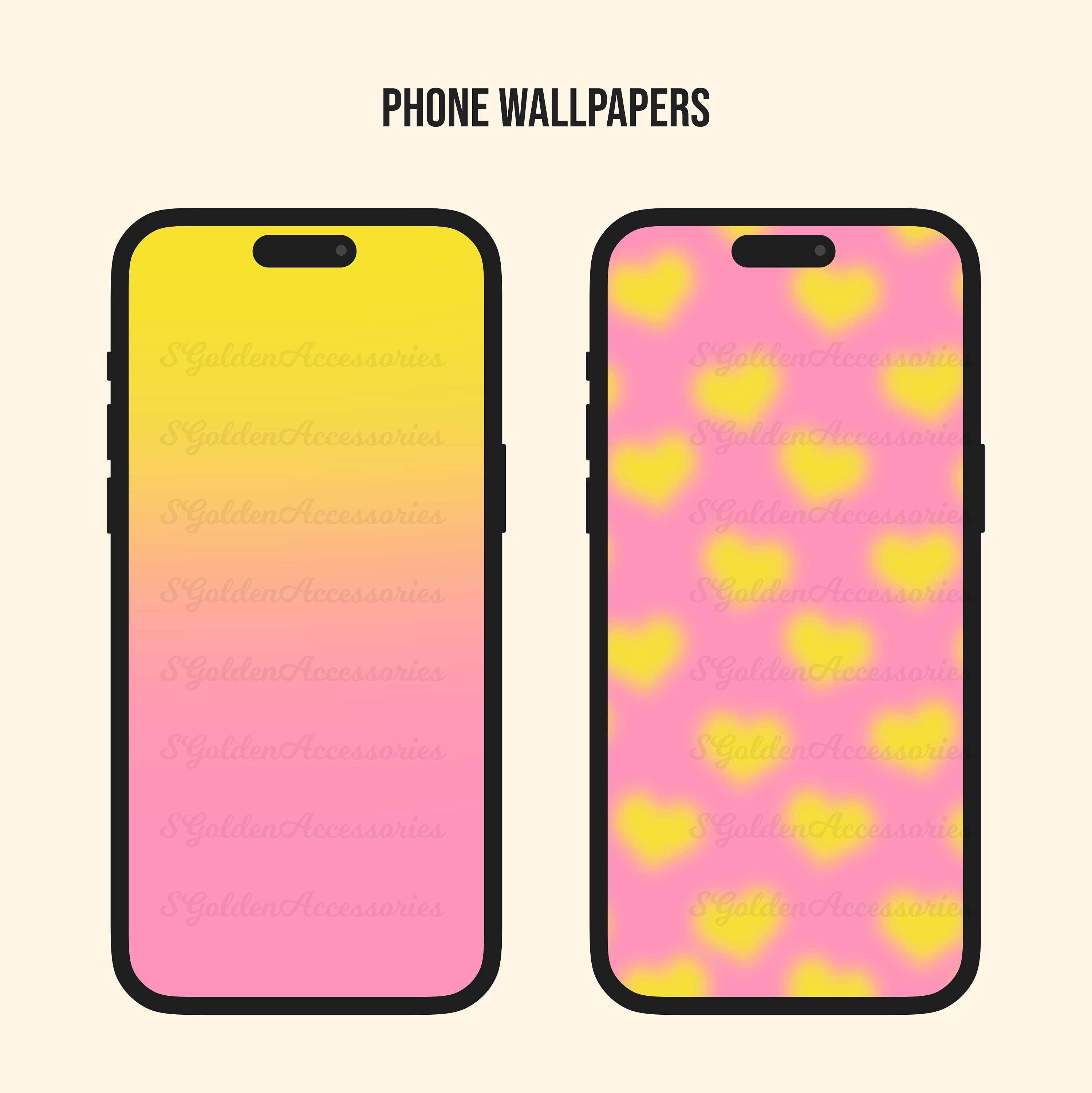 Pink and Yellow Gradient Wallpaper, Simple Studious Background for ...