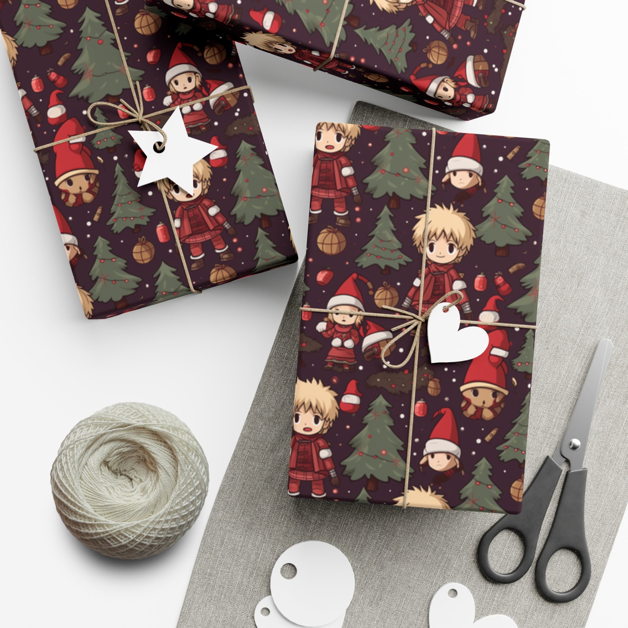 Anime Wrapping Paper Christmas Anime Wrapping Paper sold by Concordia ...