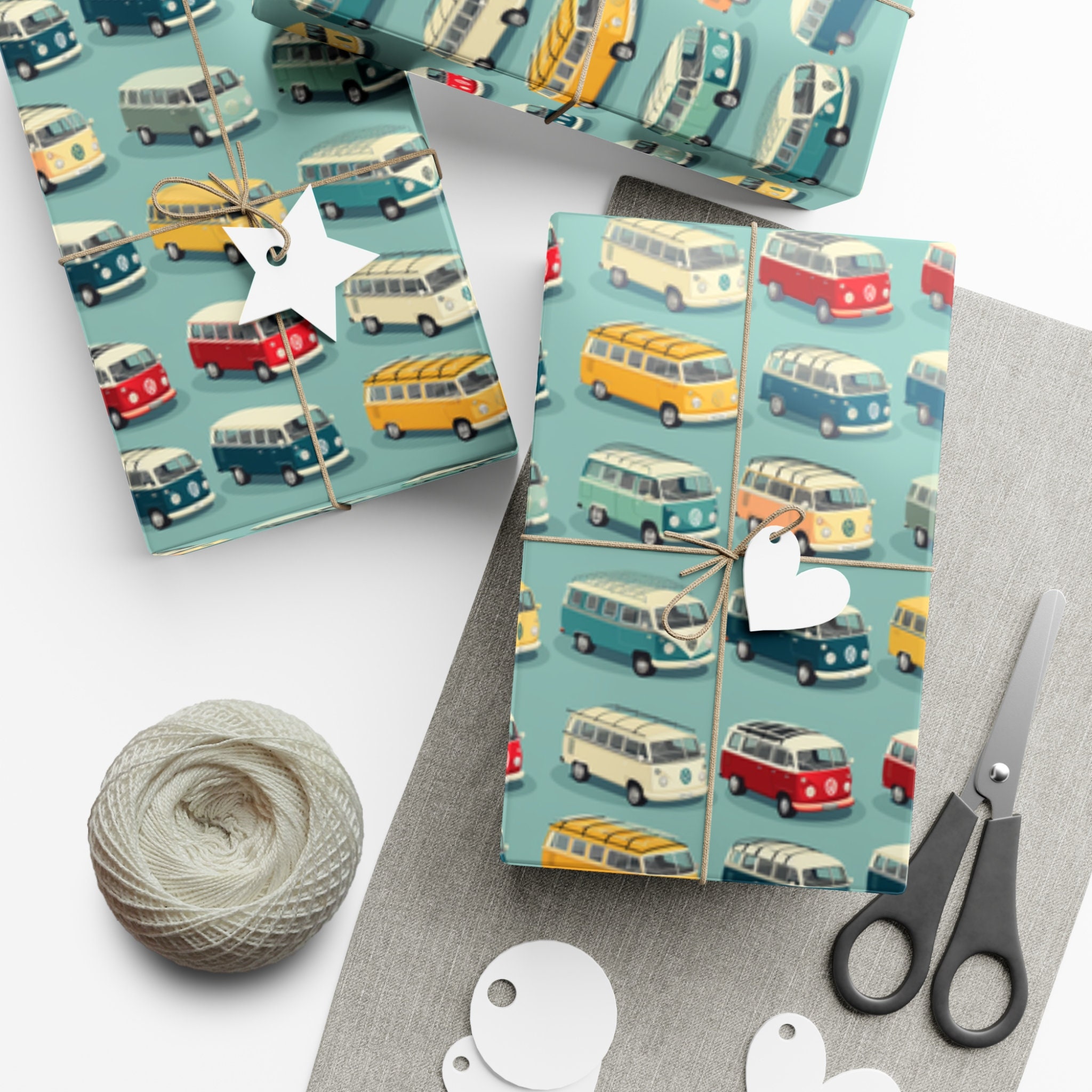 VW Buses Gift Wrapping Paper VW Bus Wrapping Paper - Etsy