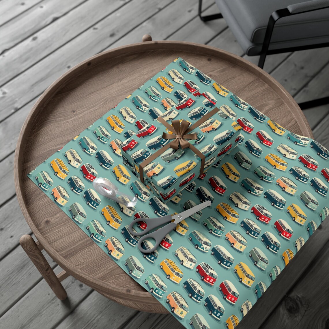 VW Buses Gift Wrapping Paper VW Bus Wrapping Paper - Etsy