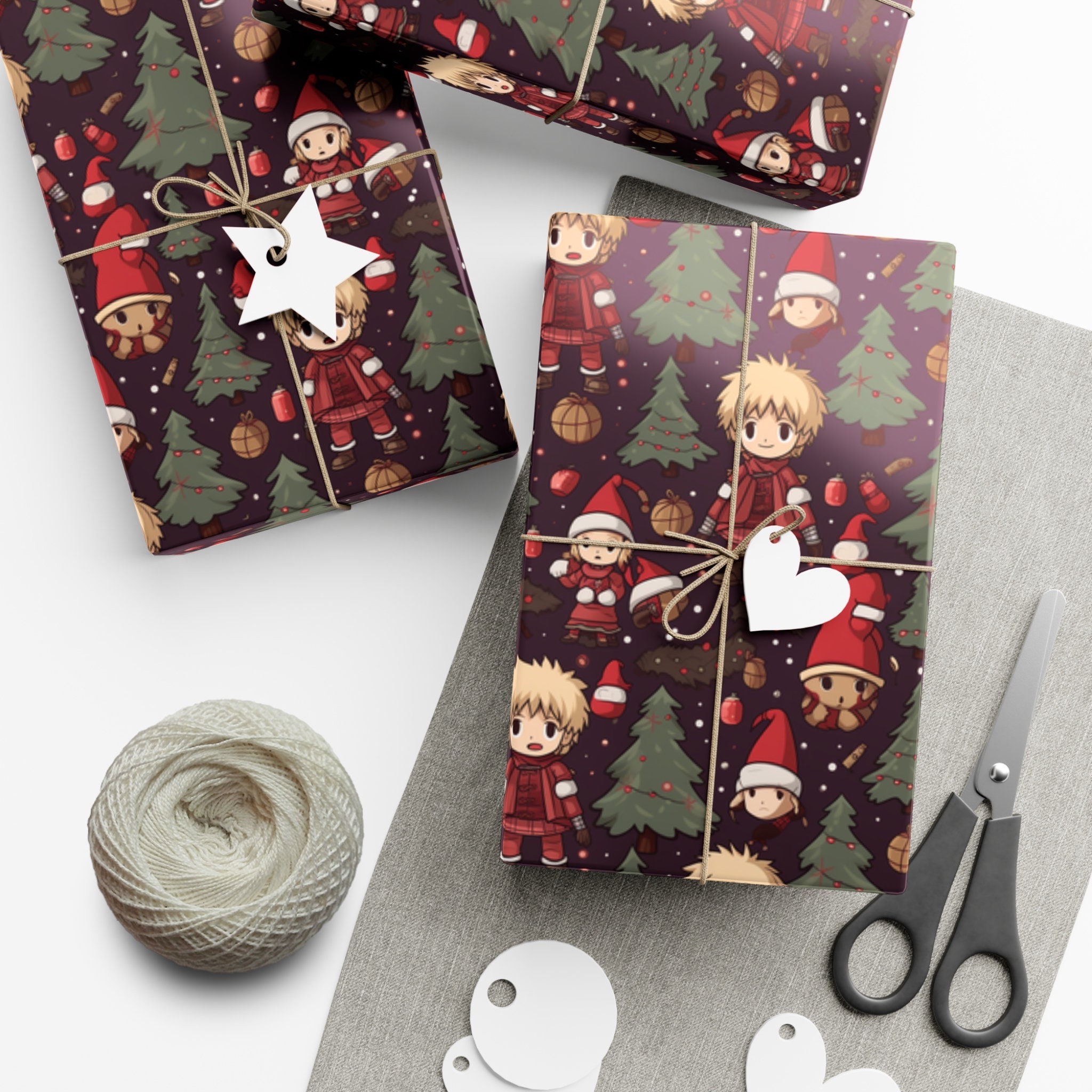 Anime Wrapping Paper Christmas Anime Wrapping Paper sold by Concordia ...