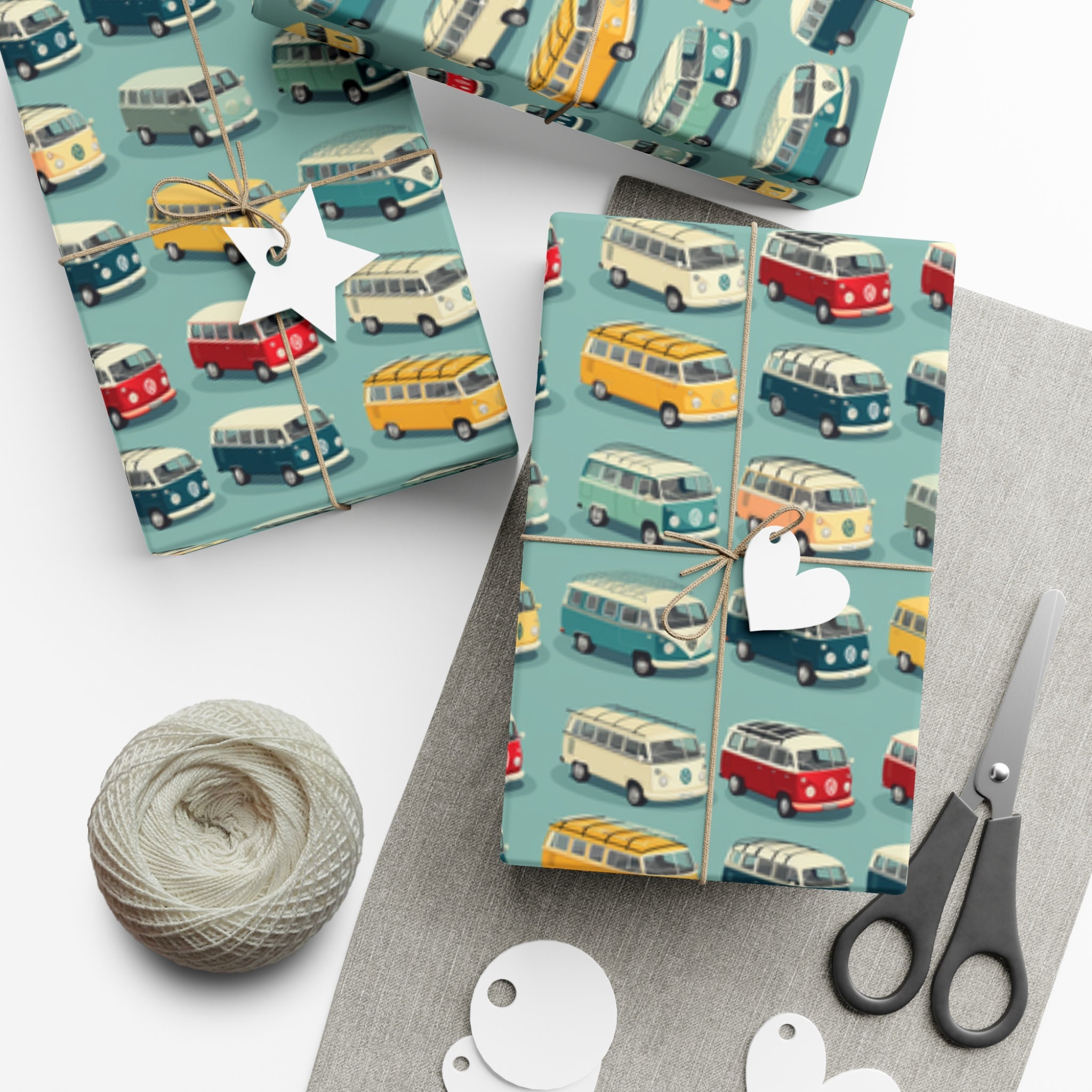 VW Buses Gift Wrapping Paper VW Bus Wrapping Paper - Etsy