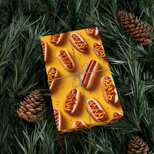 Hot Dog Wrapping Paper - Etsy