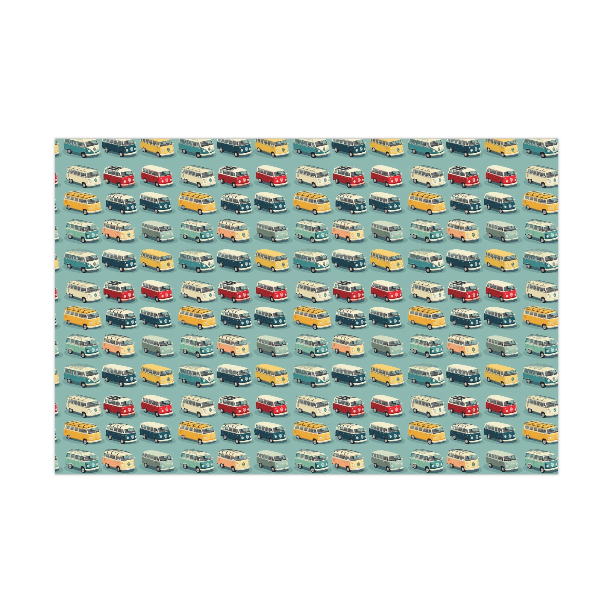 VW Buses Gift Wrapping Paper VW Bus Wrapping Paper - Etsy