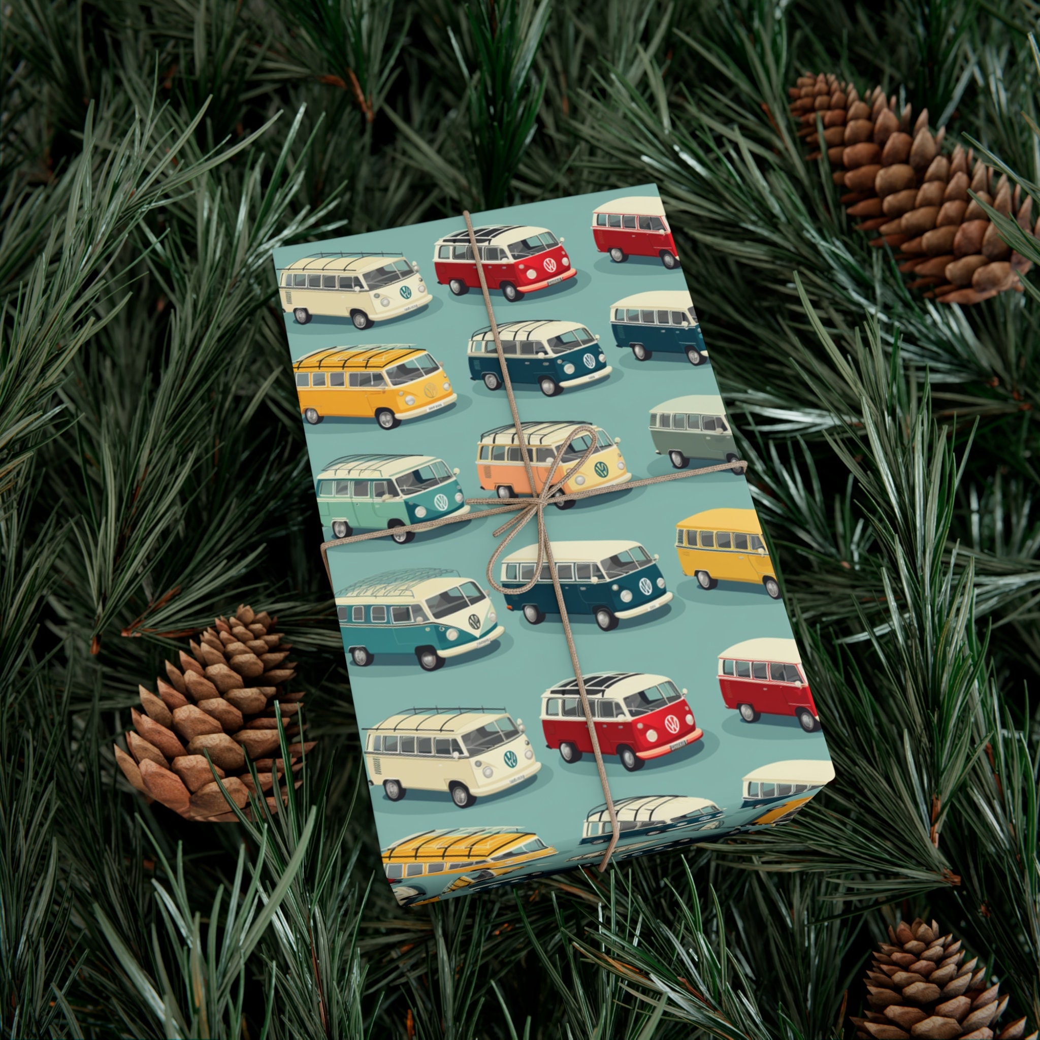 VW Buses Gift Wrapping Paper VW Bus Wrapping Paper - Etsy