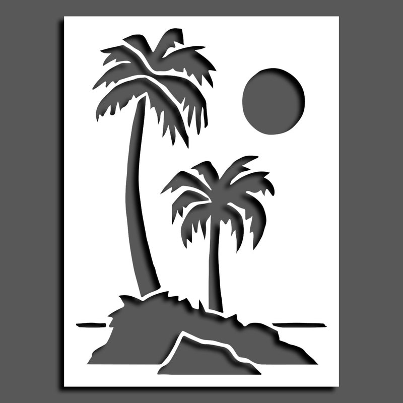 Beach Stencil - Etsy