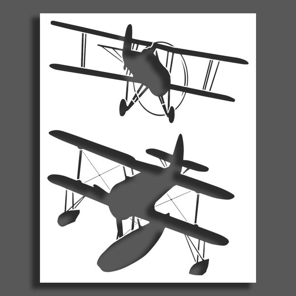 Large Airplane Wall Stencil - Etsy