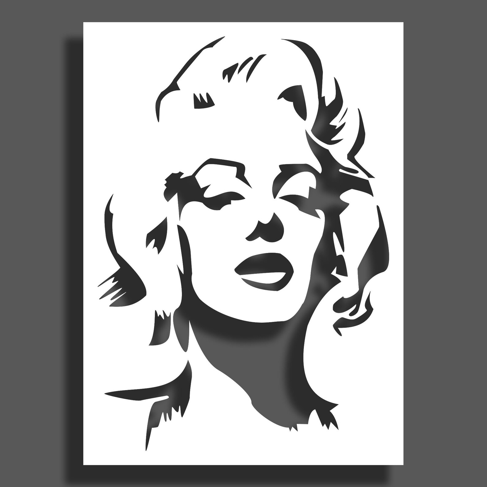Marilyn Monroe Wall Stencil for Wall A1 Size Stencils for Walls ...