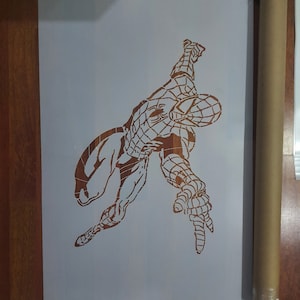 Spiderman Wall Stencil Stencil,custom Stencil,wall Stencil,spray Paint,large Wall Stencils ...