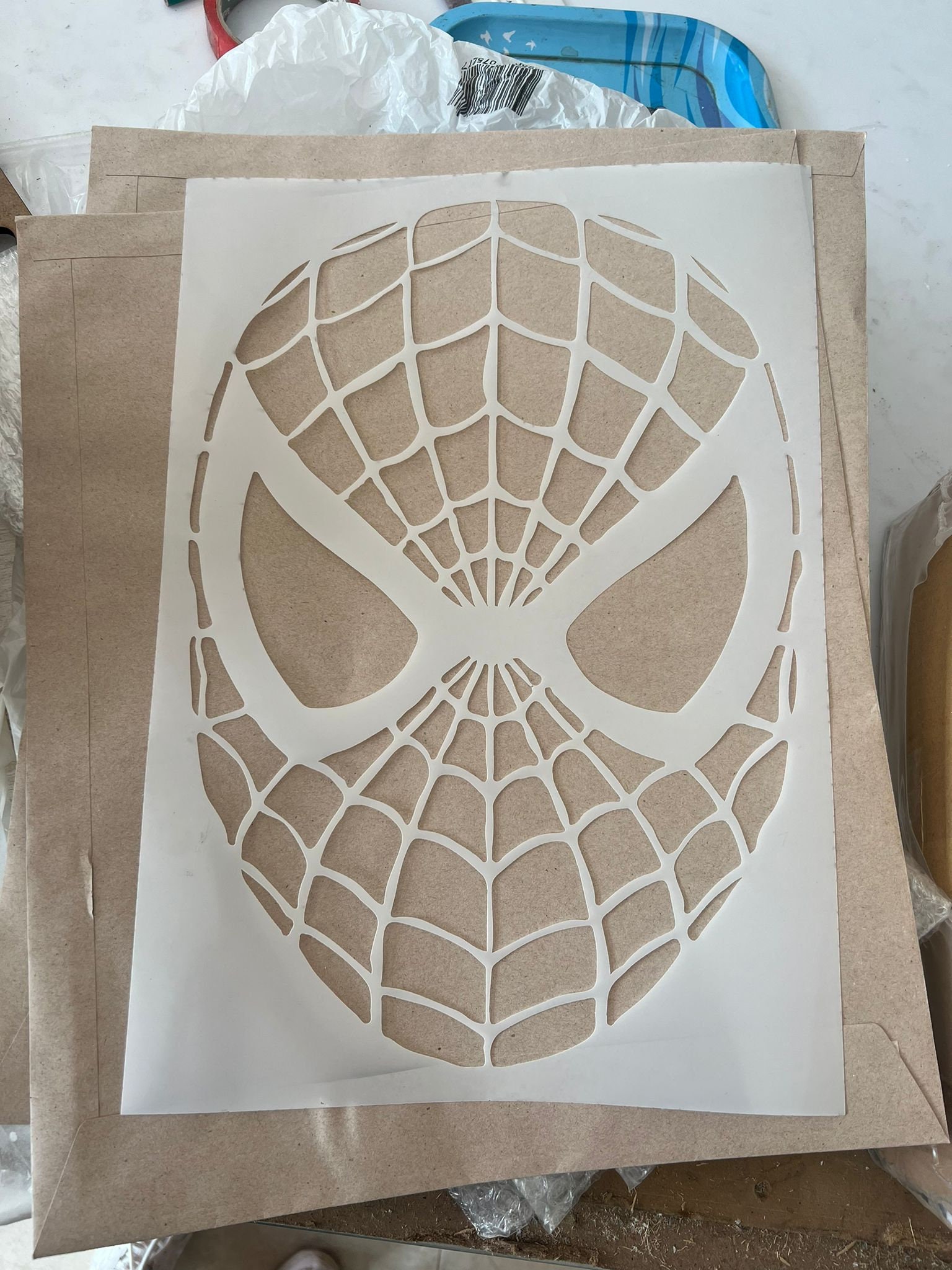 Spiderman Wall Stencil: Multilayer Laser Cut Stencil Art - Etsy