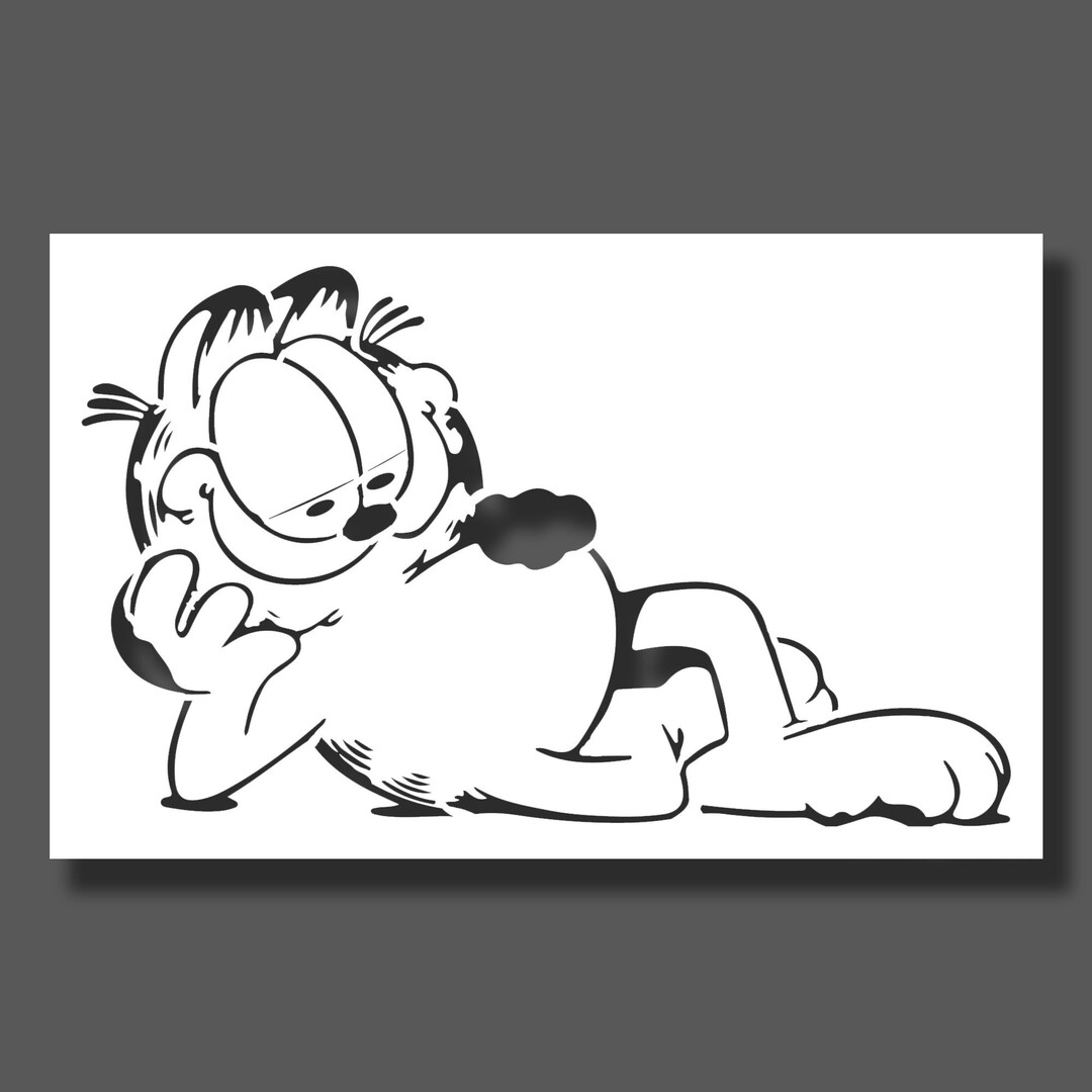 Garfield Wall Stencil,custom Stencil,wall Stencil,spray Paint,large ...