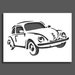 Volkswagen Beetle Stencil: Classic Car Wall Decor - Etsy