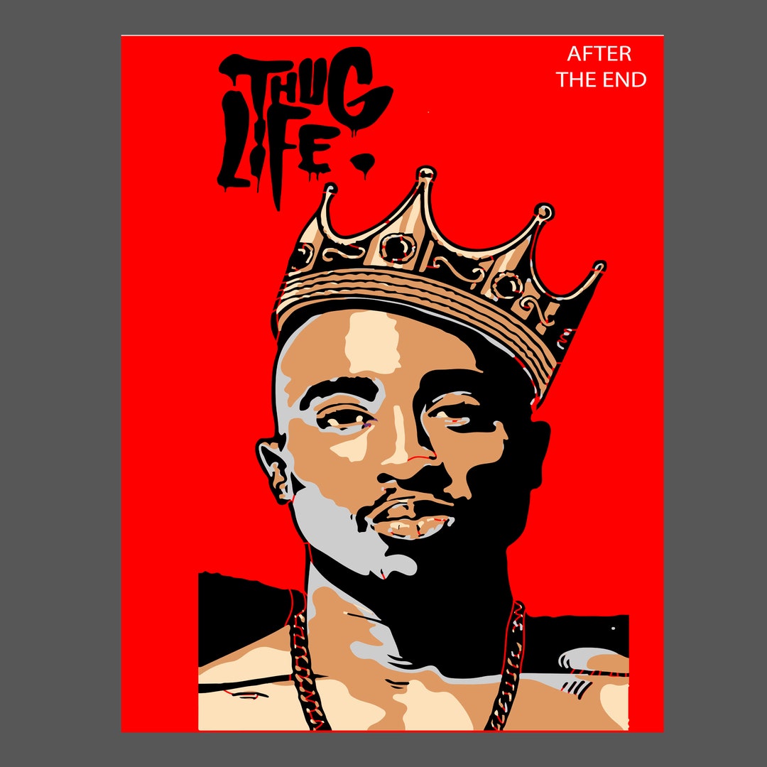EPS Dıgıtal Tupac Shakur 2pac Color Wall Stencil. Multi-layer Stencil ...