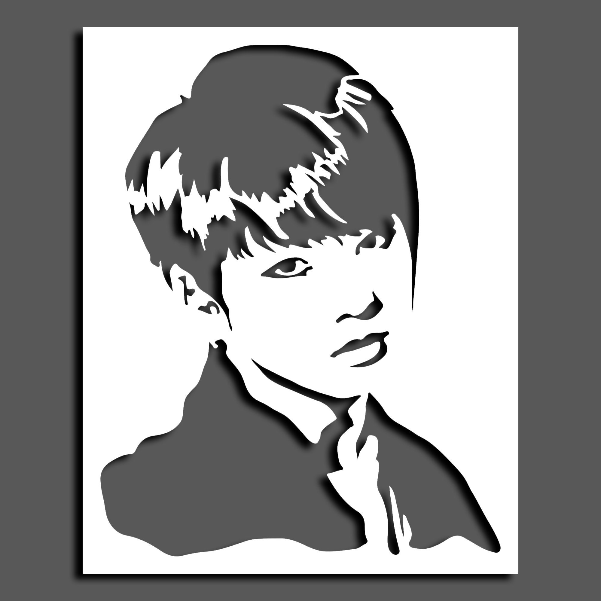 BTS Boy Band Bangtan Boys, Stencil,custom Stencil,wall Stencil,spray ...