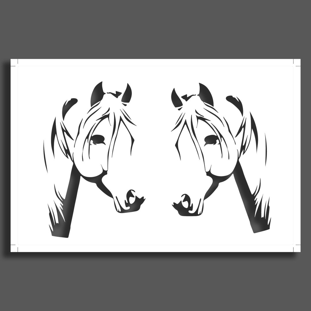 Whale Horse Animal Stencils Stencil,custom Stencil,wall Stencil,spray ...