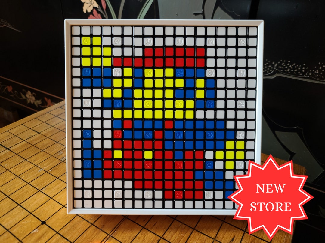 Super Mario Bros Rubik's Cube Art Mosaic Made With GAN 6x6 - Etsy UK