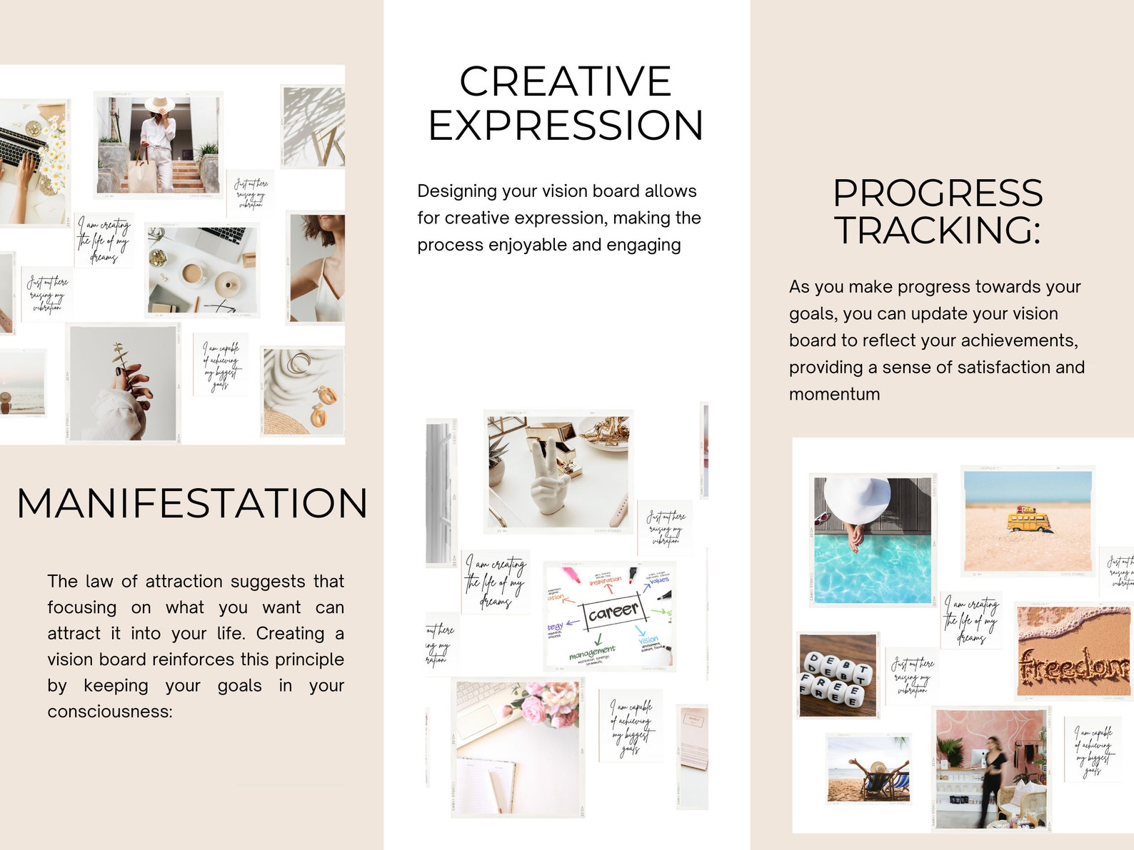 Make Your Own Vision Board, Digital Template, Team Building Exercises ...