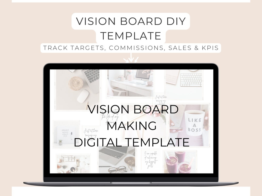Make Your Own Vision Board, Digital Template, Team Building Exercises ...