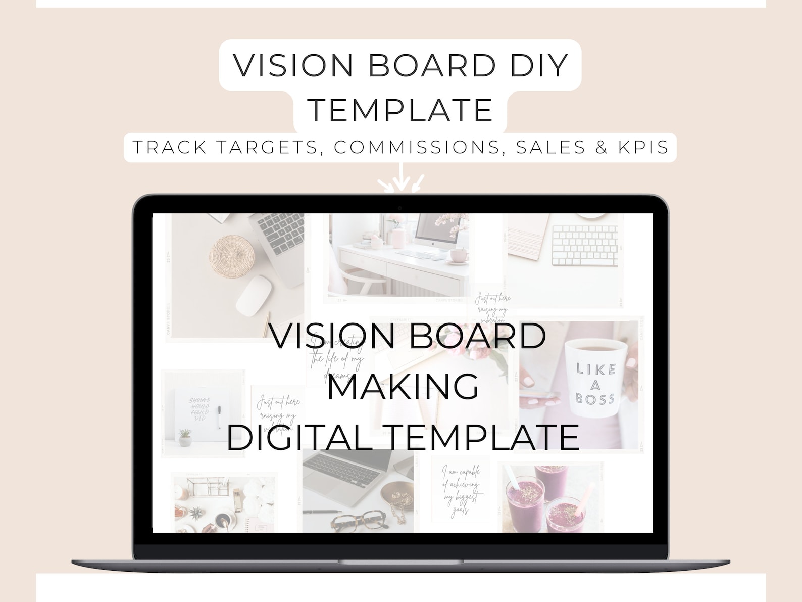 Make Your Own Vision Board, Digital Template, Team Building Exercises ...