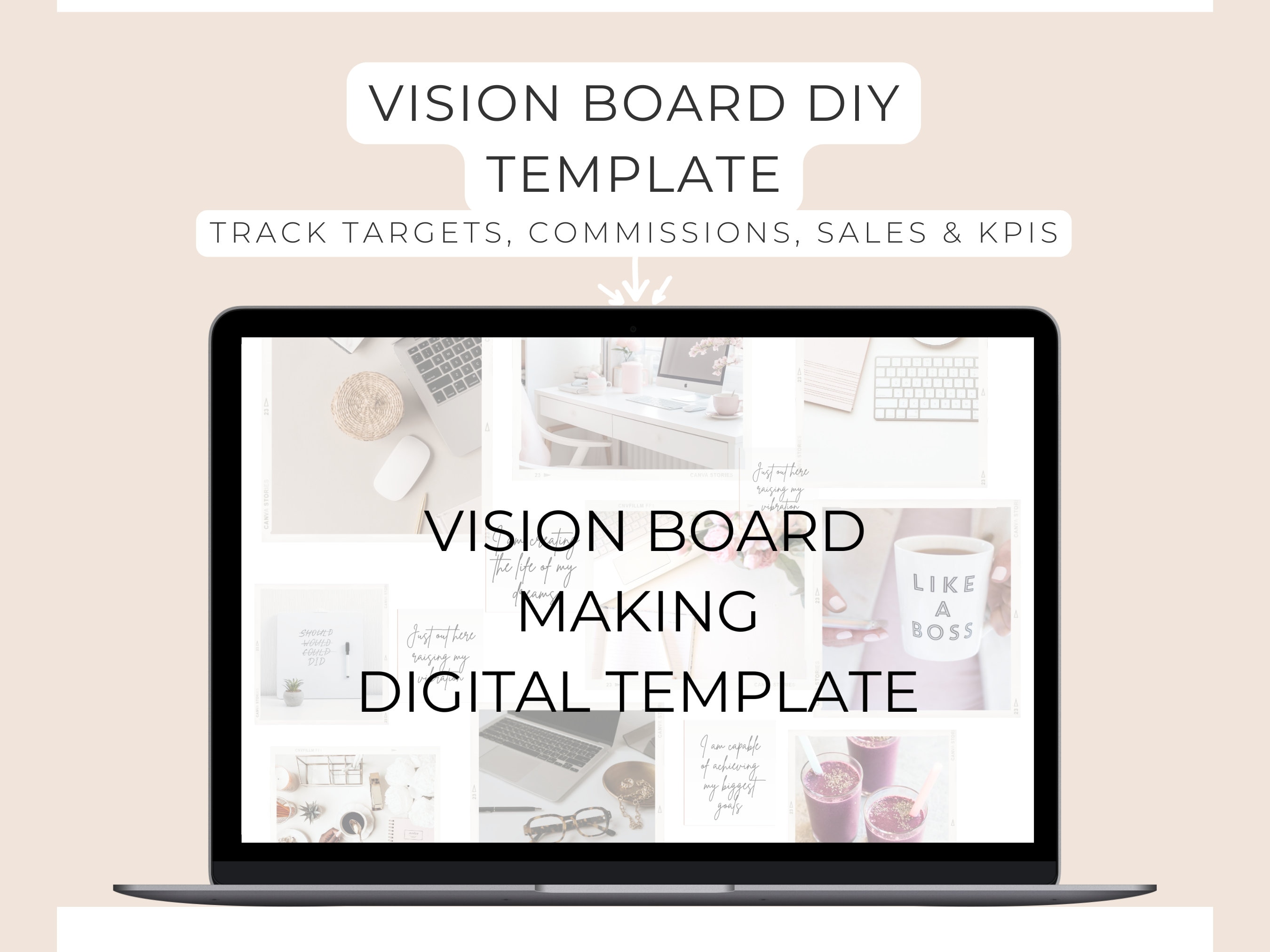 Make Your Own Vision Board, Digital Template, Team Building Exercises ...