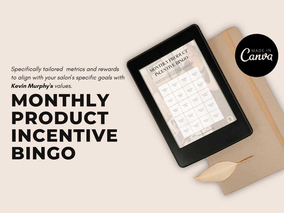 Monthly Product Incentive, Canva Template, Salon Products, Customisable ...