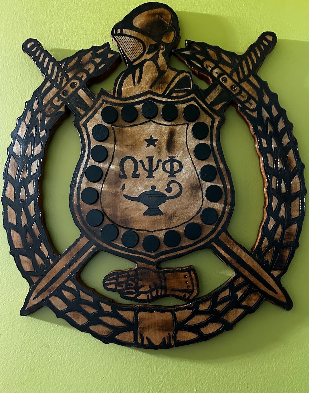 Omega Psi Phi Escutcheon - Etsy