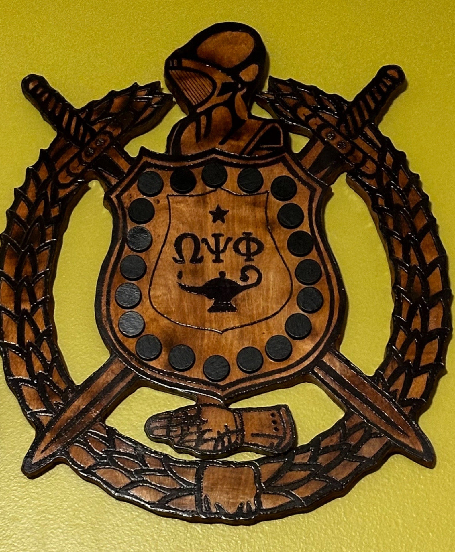 Omega Psi Phi Escutcheon - Etsy