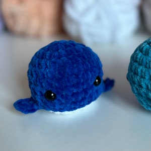 NO SEW Mini Whale Crochet Pattern for Beginners. Easy Crochet Amigurumi ...