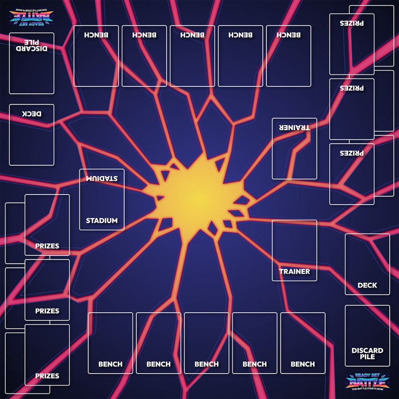 Pokémon Battle Mats With Pokémon Card Placeholders - Great for Keeping ...