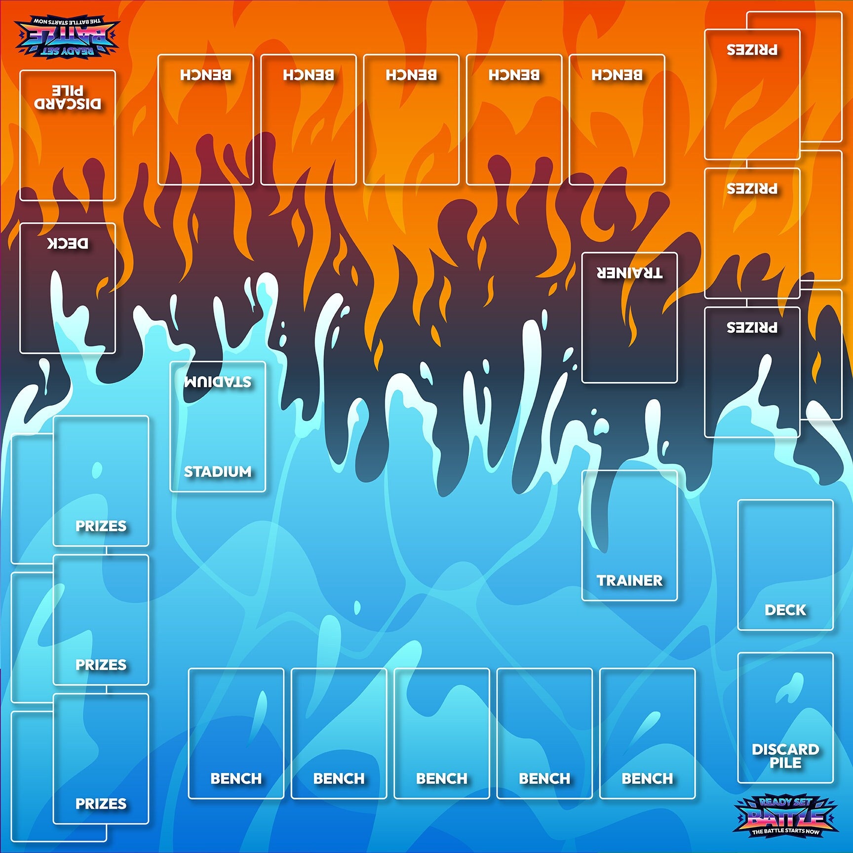 Pokémon Battle Mats With Pokémon Card Placeholders Great for Keeping ...