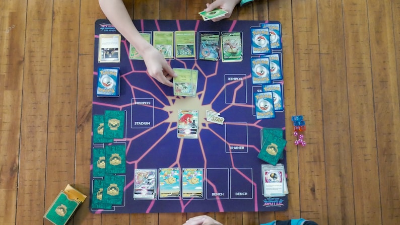 Pokémon Battle Mats With Pokémon Card Placeholders Great for Keeping ...