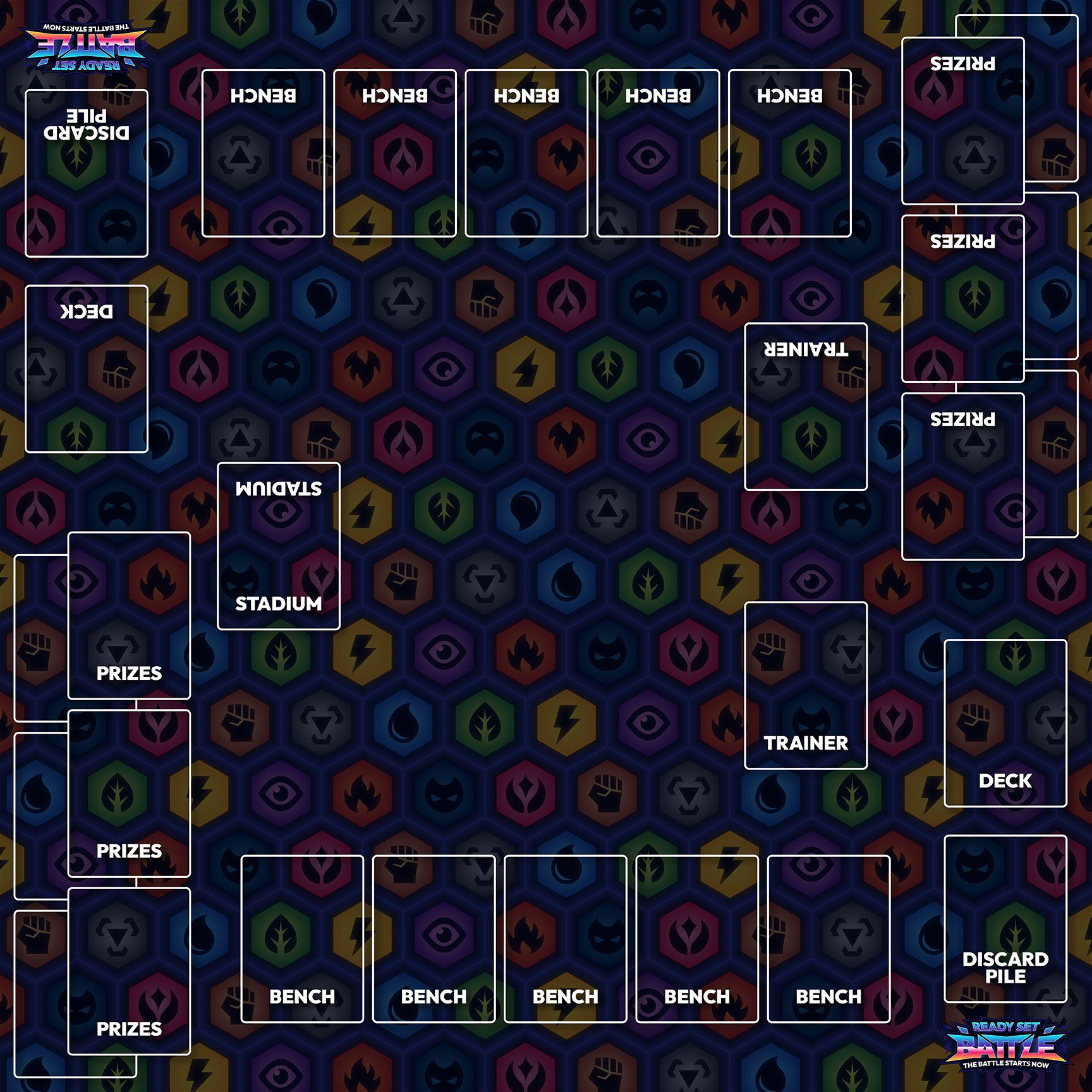 Pokémon Battle Mats With Pokémon Card Placeholders Great for Keeping ...