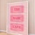 Ticket Wall Art Babe Cave Poster Hot Pink Aesthetic Retro Ticket Print Pink Aesthetic Dopamine ...