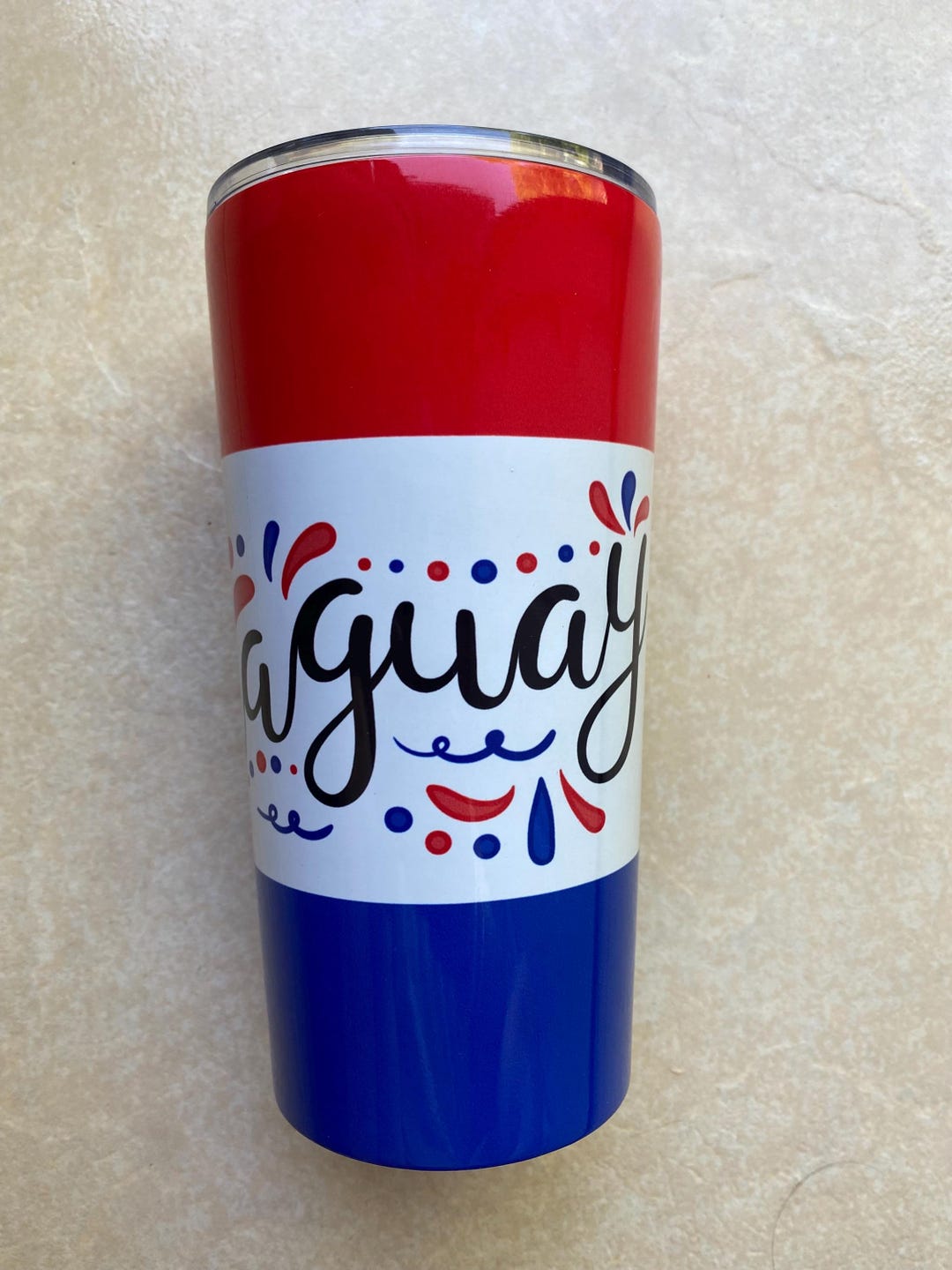 Paraguay Flag Coffee Tumble, Custom Insulated Mug, Personalized ...