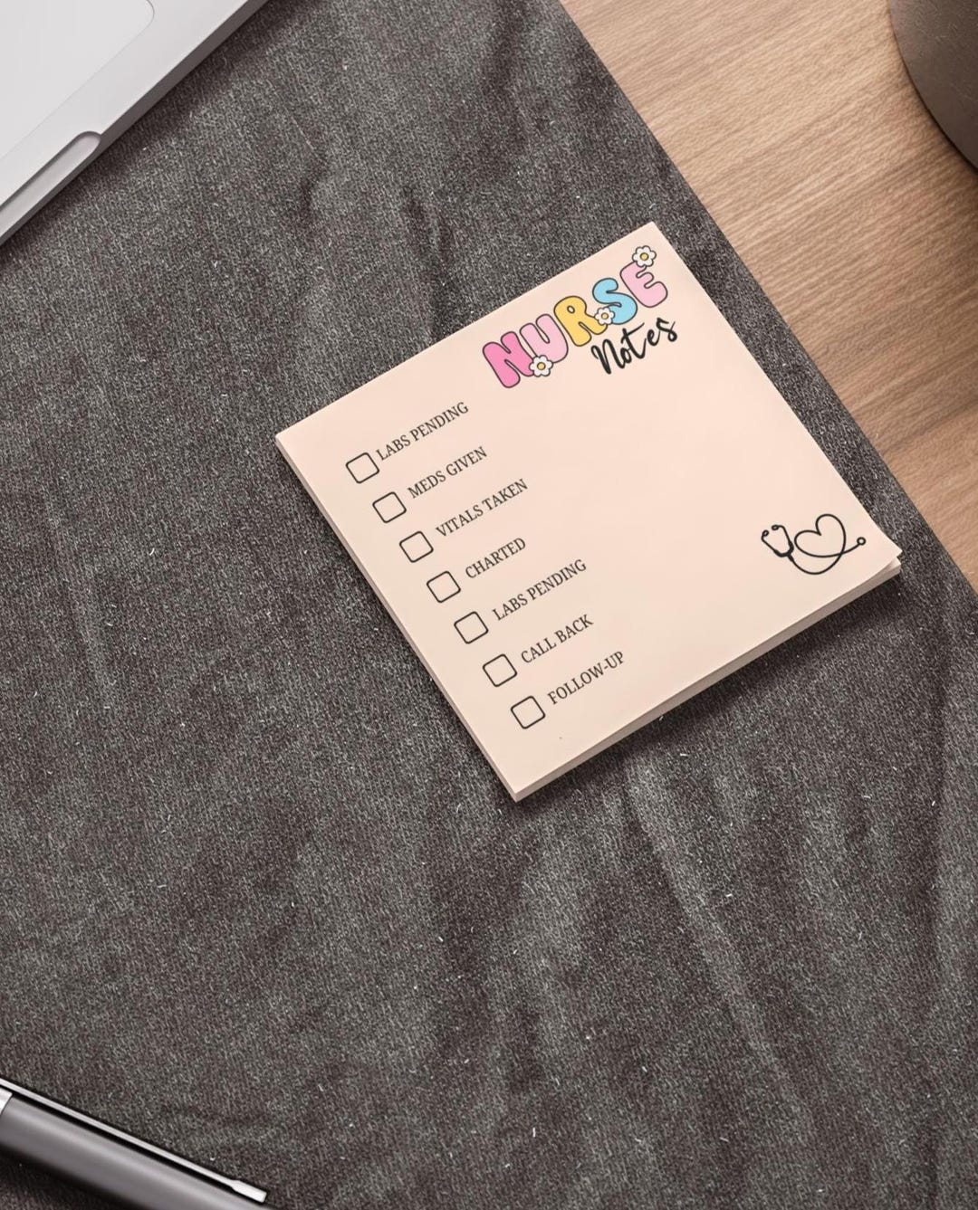 Personalized Nurse Sticky Notes Custom Sticky Note Pad, Nurse Checklist ...