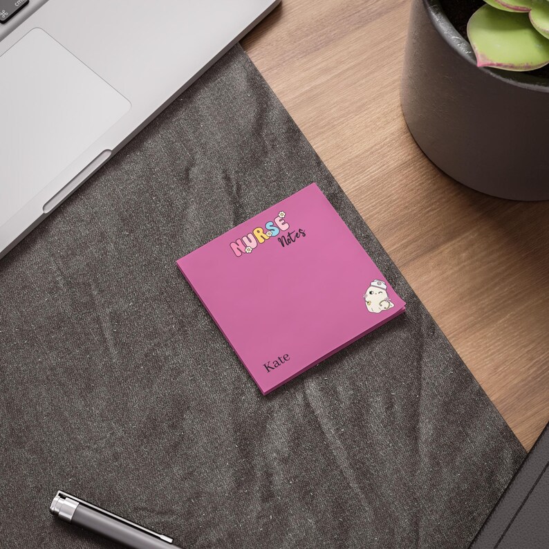 Personalized Nurse Sticky Notes, Custom Sticky Note Pad, Nurse ...