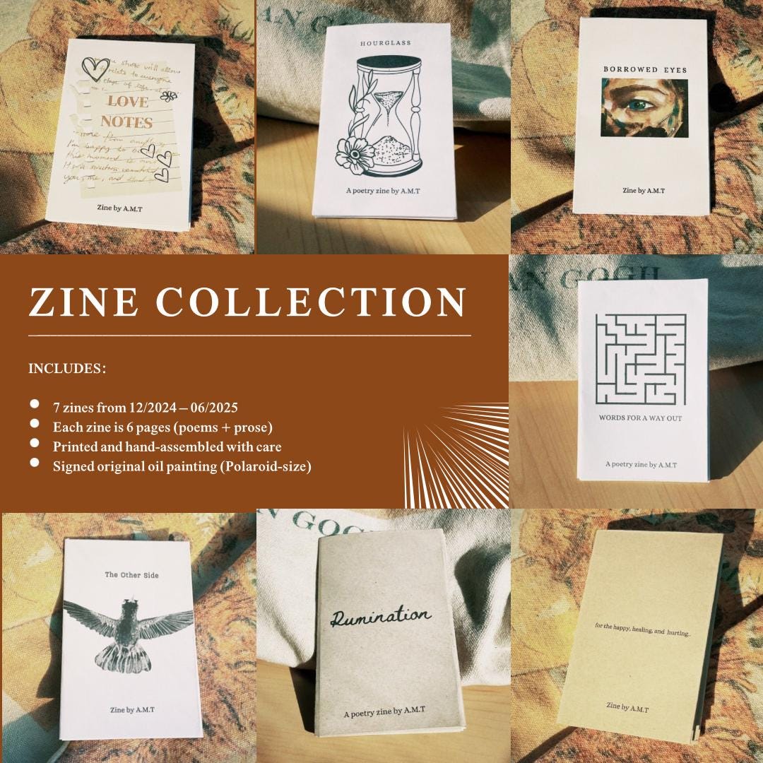 Zine Poetry Collection: 2024-2025 | Poetry Zines by A.M.T | Handmade ...