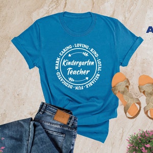 Kindergarten Teacher Shirt, Teacher Gift Ideas, Kindergarten Teacher T ...