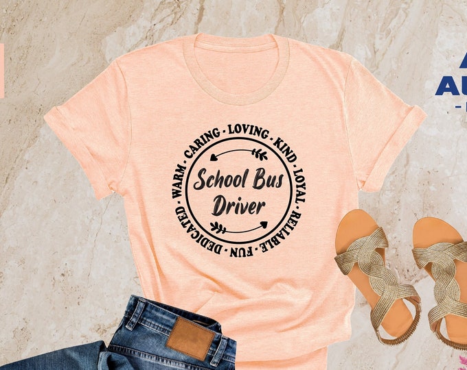 Custom School Bus Driver Shirt, Bus Driver Appreciation Day Gift ...
