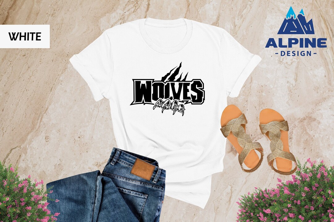 Team Mascot Shirt, Wolves Team Shirt, Wolves Mascot Shirt, Wolves Fan ...