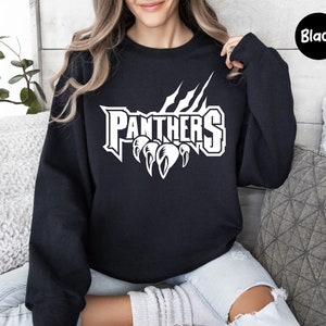Team Mascot Sweatshirt, Panthers Team Sweat, Panthers Team Spirit Shirt ...