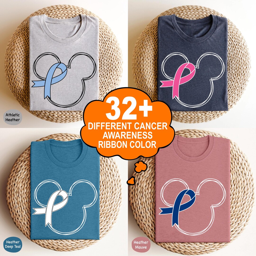 Custom Cancer Ribbon Shirt, Pink Ribbon Shirt, Breast Lung Prostate ...