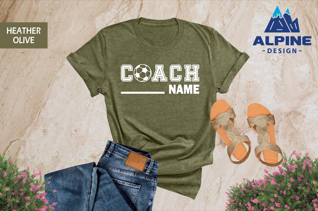 Custom Soccer Coach Shirt, Coaches Gift Soccer, Personalized Soccer ...