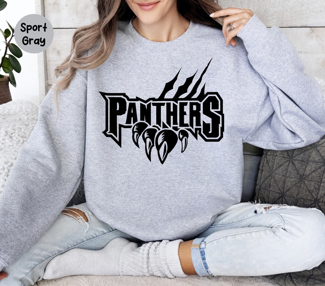 Team Mascot Sweatshirt, Panthers Team Sweat, Panthers Team Spirit Shirt ...