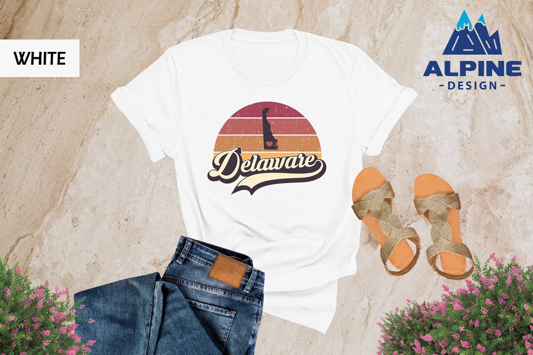 Retro Delaware Shirt, Delaware Gift, Delaware State Shirt, State Shirt ...