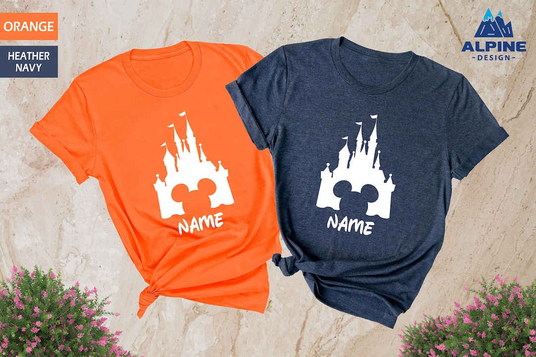 Custom Disney Castle Shirts, Custom Disney Shirt, Disney 2024 ...