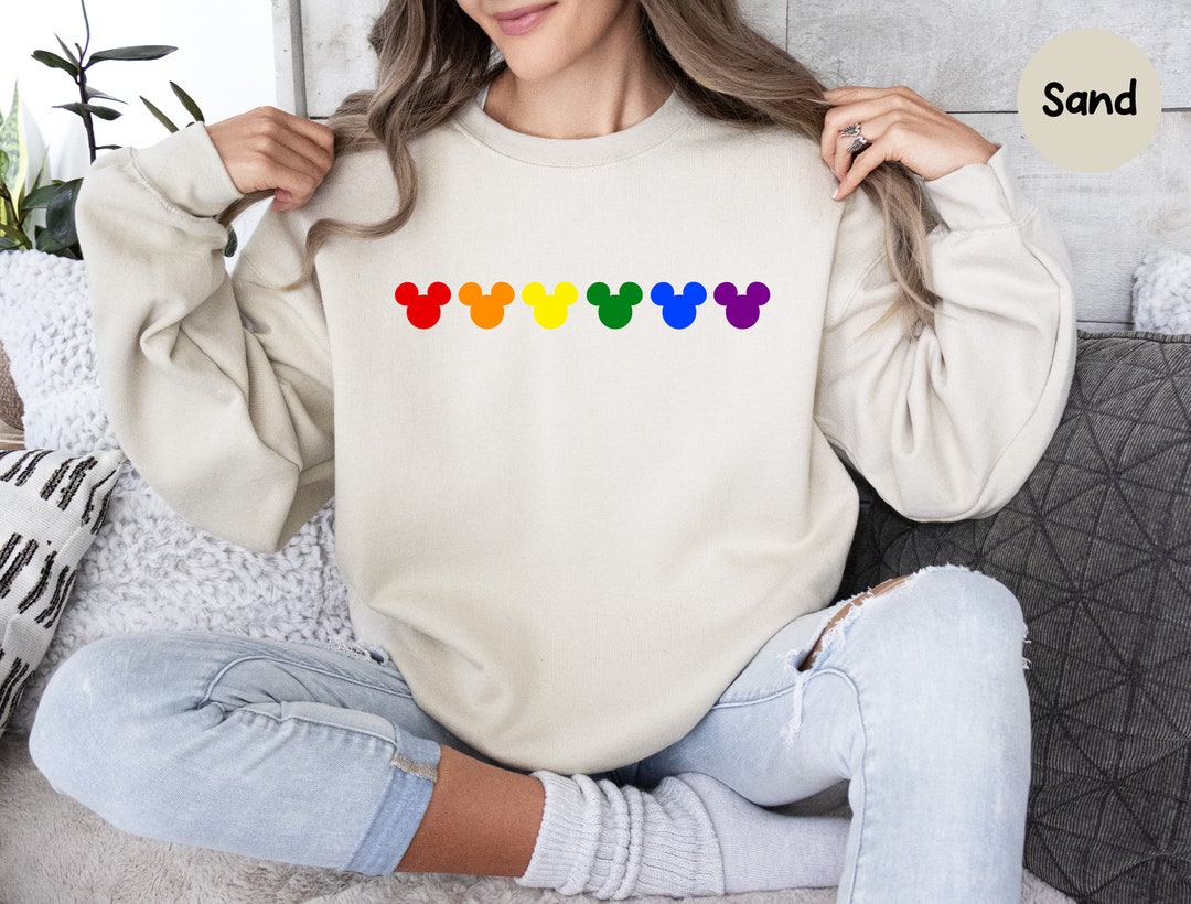 Disney Mickey Mouse Sweatshirt, Disney LGBT Couples Matching Sweatshirt ...