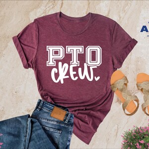 PTO Crew Shirt, Parent Teacher Organization Shirt, PTO Shirt, Parent ...