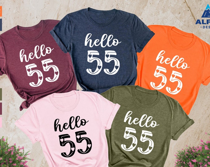Chapter 55 Shirt, Fifty Five Birthday Shirt, 55th Birthday Party Shirts ...