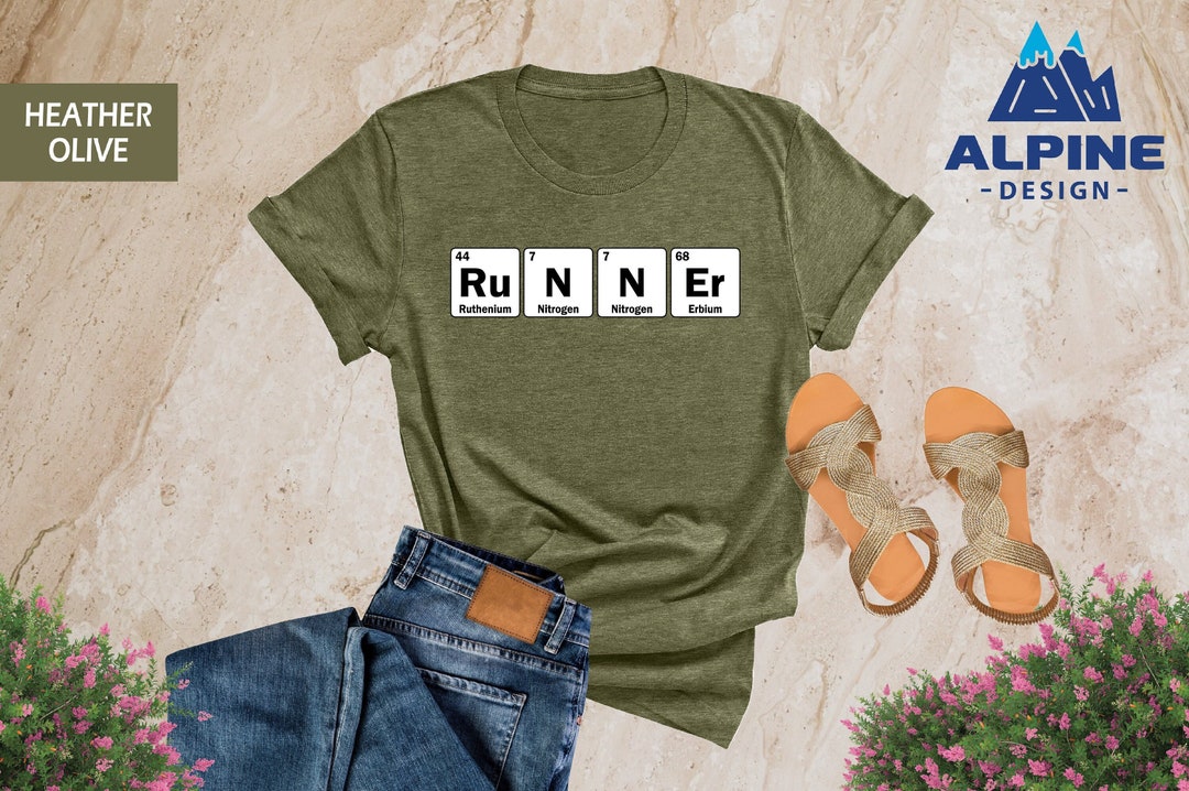 Runner Periodic Table Shirt, Marathoner Shirt, Fitness Shirt, Funny ...